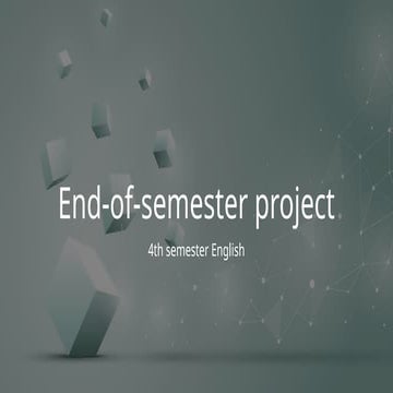 End of semester project in the school 4th | PPT