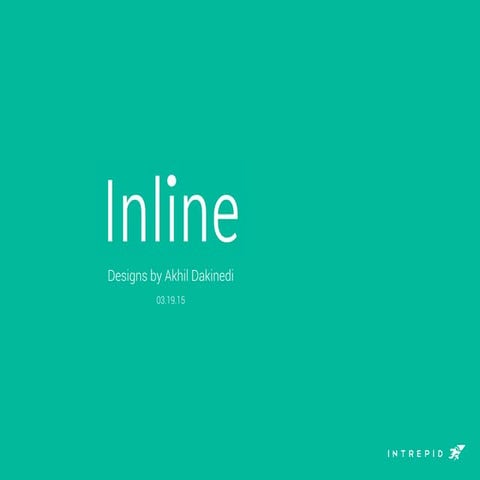 Inline - Mobile App Concept | PDF