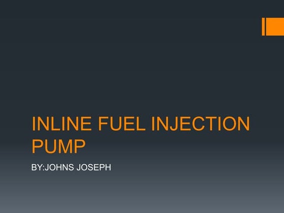 Diesel fuel injection system | PPT