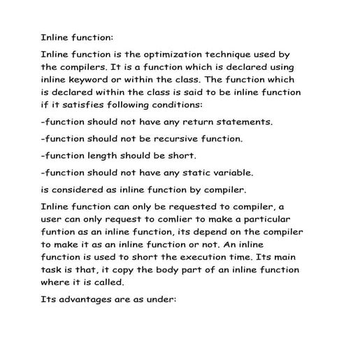 Inline Functionoops Pdf 