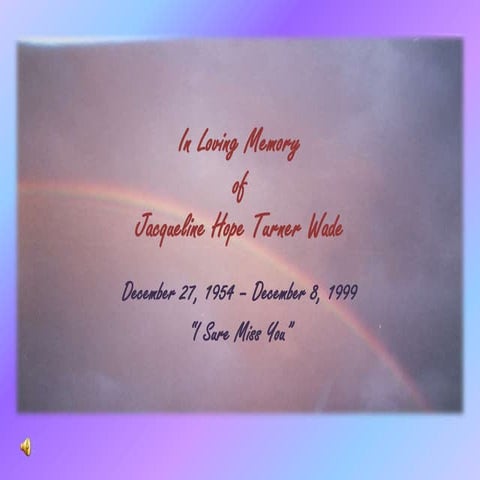 In Loving Memory | PPT