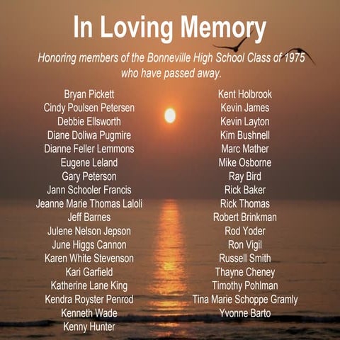 In Loving Memory (Updated 08.22.2012) | PPT