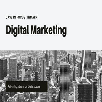 Case Study - Inmark Digital Marketing | PDF