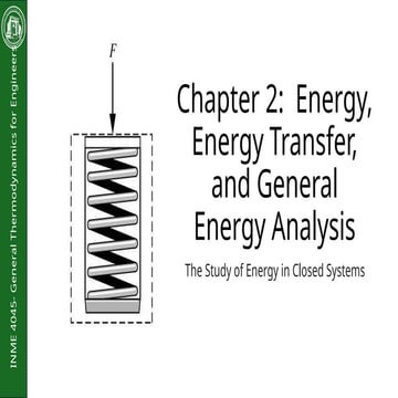 Chapter2 Energy transfer and general energy analysis | PPTX