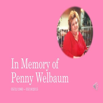 In memory of Penny | PPT