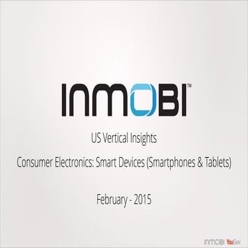 InMobi Insights - Consumer Electronics: Smart Devices | PDF