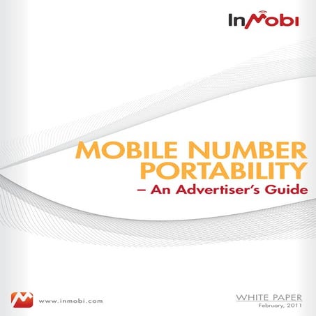 Mobile Number Portability - An Advertiser's Guide | PDF