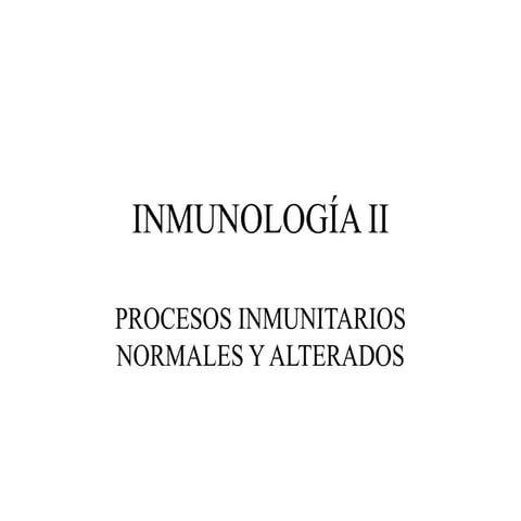 Inmunidad ii | PPT