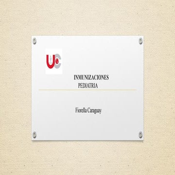 INMUNIZACIONES Fiorella Caraguay.pptx dsadsadsadsa | PPTX