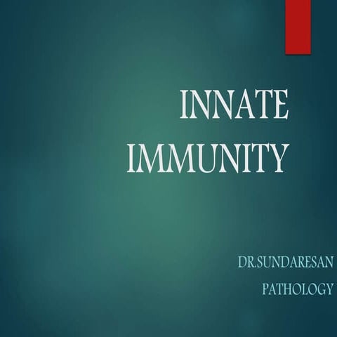 Innate immunity | PPTX