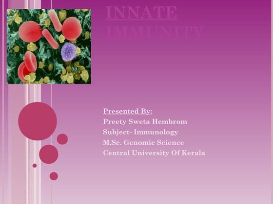 Introduction to immune system | PPT