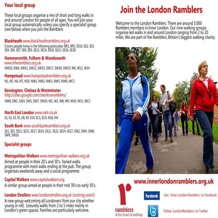Ramblers groups in London | PPT