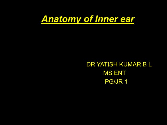 Anatomy and physiology of ear | PPT
