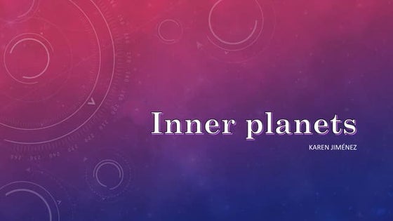 The Inner Planets | PPT | Space and Astronomy | Science