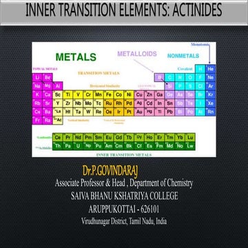 Inner transition elements | PPTX