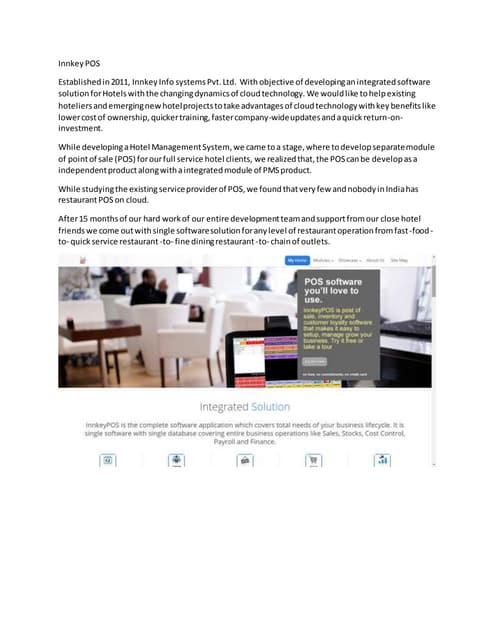 innkeypms - Integrated Hotel Management System on CLOUD | PPSX | Hotel ...