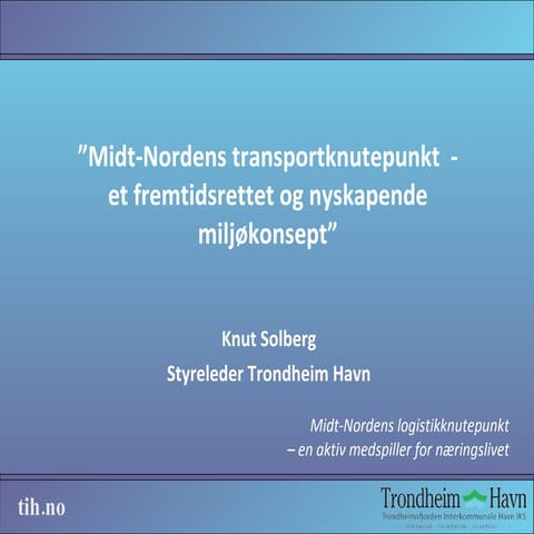 Presentasjon gevinstrealisering 121010_bjørn sund | PDF