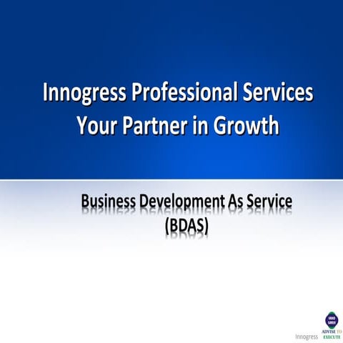 Innogress bdas capabilities pr | PPT