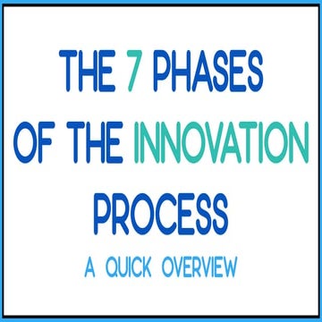 InnoUpdate : 7 phases of the innovation proces | PDF