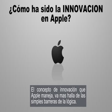 Innovación en Apple | PDF