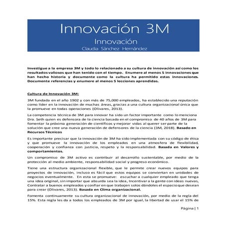 Innovacion 3M | DOCX