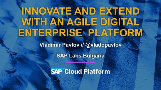 SAP HANA Cloud Platform - The big picture | PPT