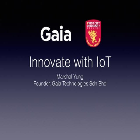 Innovate with IoT | PPT