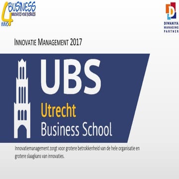 Innovatie Management - Inno4Business 2017.01 - UBS college 4 | PDF