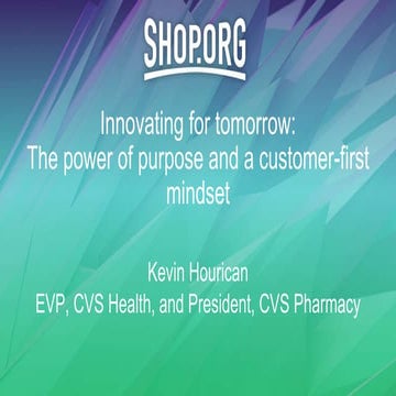 Innovating for tomorrow: The power of purpose and a customer-first ...