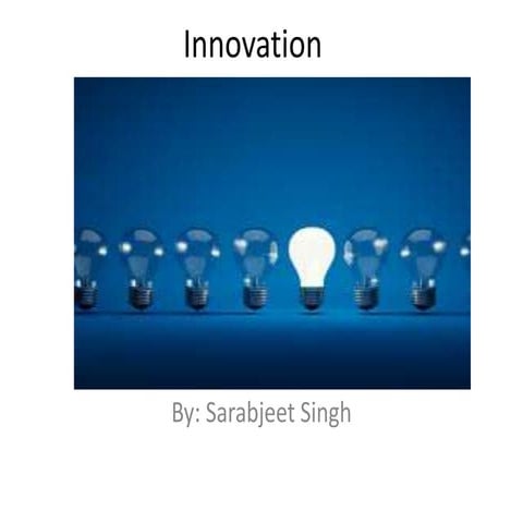 Innovation- Basics | PPT