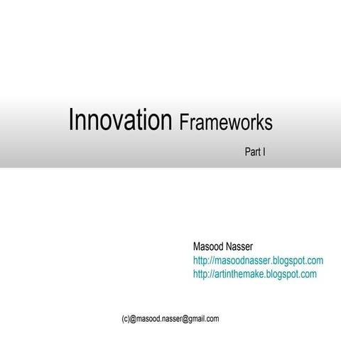 Innovation Frameworks | PPT