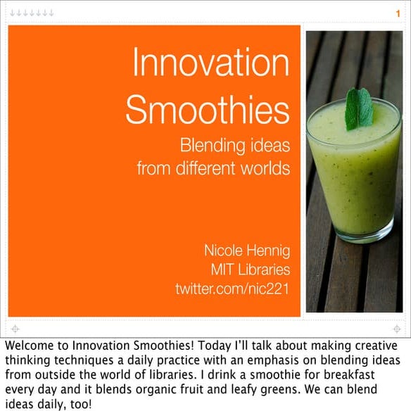Innovation Smoothies | PDF