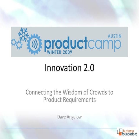 Innovation 2.0 Crowdsourcing Ideas | PPT