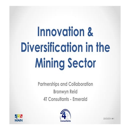 Innovation and diversification in the mining sector | PDF