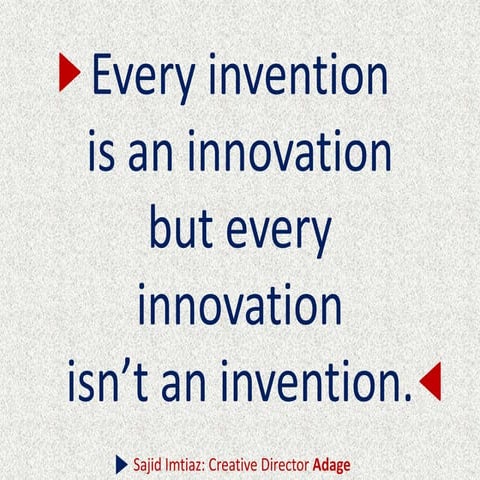 Innovation and Invention | PPT