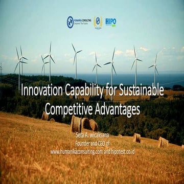 Innovation Capability for Sustainable Competitive Advantages | PPT