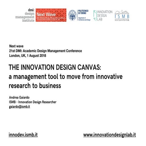 Innovation Design Canvas | PPT