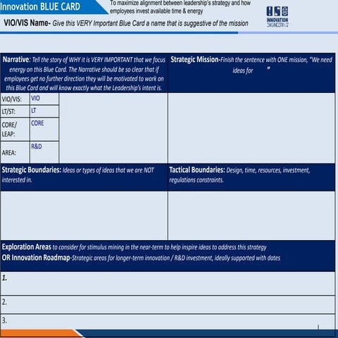 Innovation engineering-blue yellow cards | PPTX