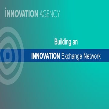 Building an Innovation Exchange Network | PPTX