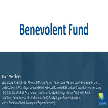 Uxbridge Unit Council - Benevolent Fund | PDF