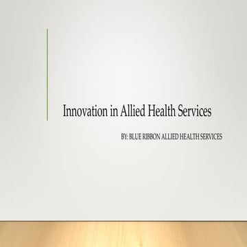 The Essential Role of Allied Health Professionals in Modern Healthcare ...