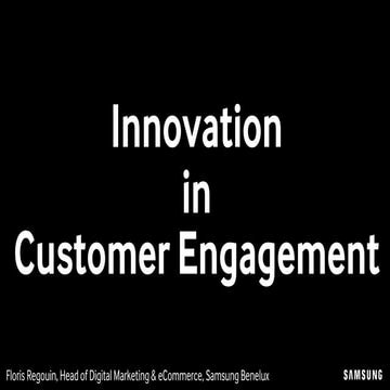 Innovation in customer engagement | PPT
