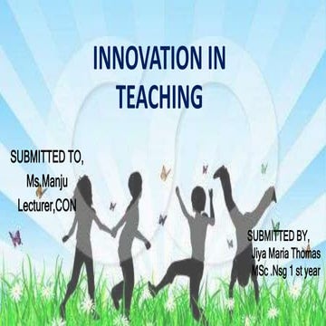 Innovation in edu | PPTX