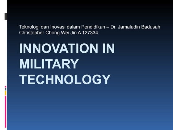 War and Technology | PPT
