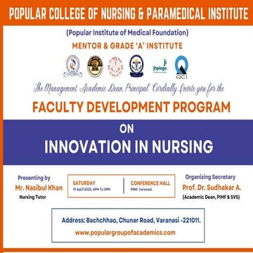 Innovation in nursing education.pptx Slideshare | PPTX