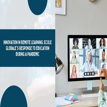 Innovation in Remote Learning Ecole Globale's Response to Education ...
