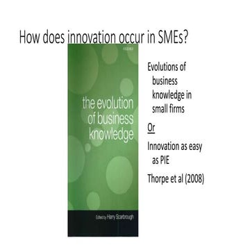Innovation in SMEs | PPTX