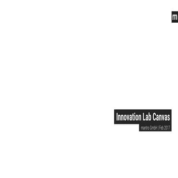 Innovation Lab Canvas - Methodology Overview | PDF