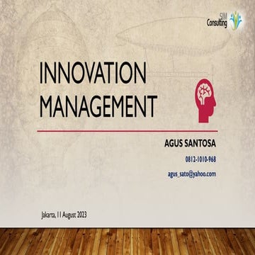 INNOVATION MANAGEMENT.pdf | Business Administration | Business