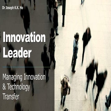 Innovation Management - 3 - Innovation Leader | PPTX